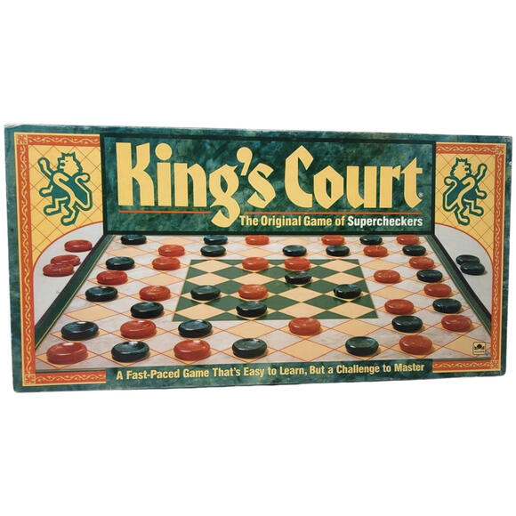 Games | Kings Court The Original Game Super Checkers 1989 Not Complete ...
